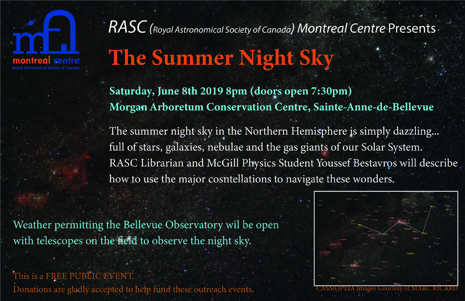 The Summer Night Sky - Free Public Event - Saturday June 8th - RASC ...
