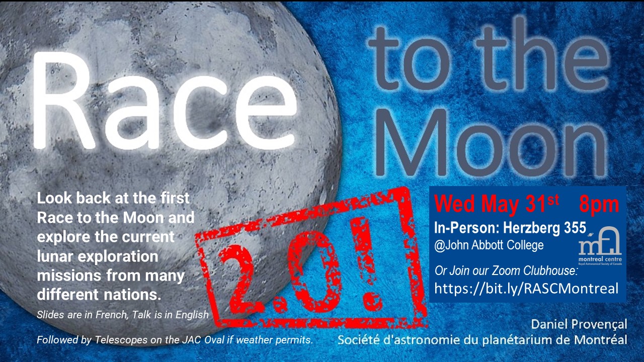 EVENT: Race to the Moon 2.0! Wed. May 31st, 2023 @ 8PM (In-Person & on ...