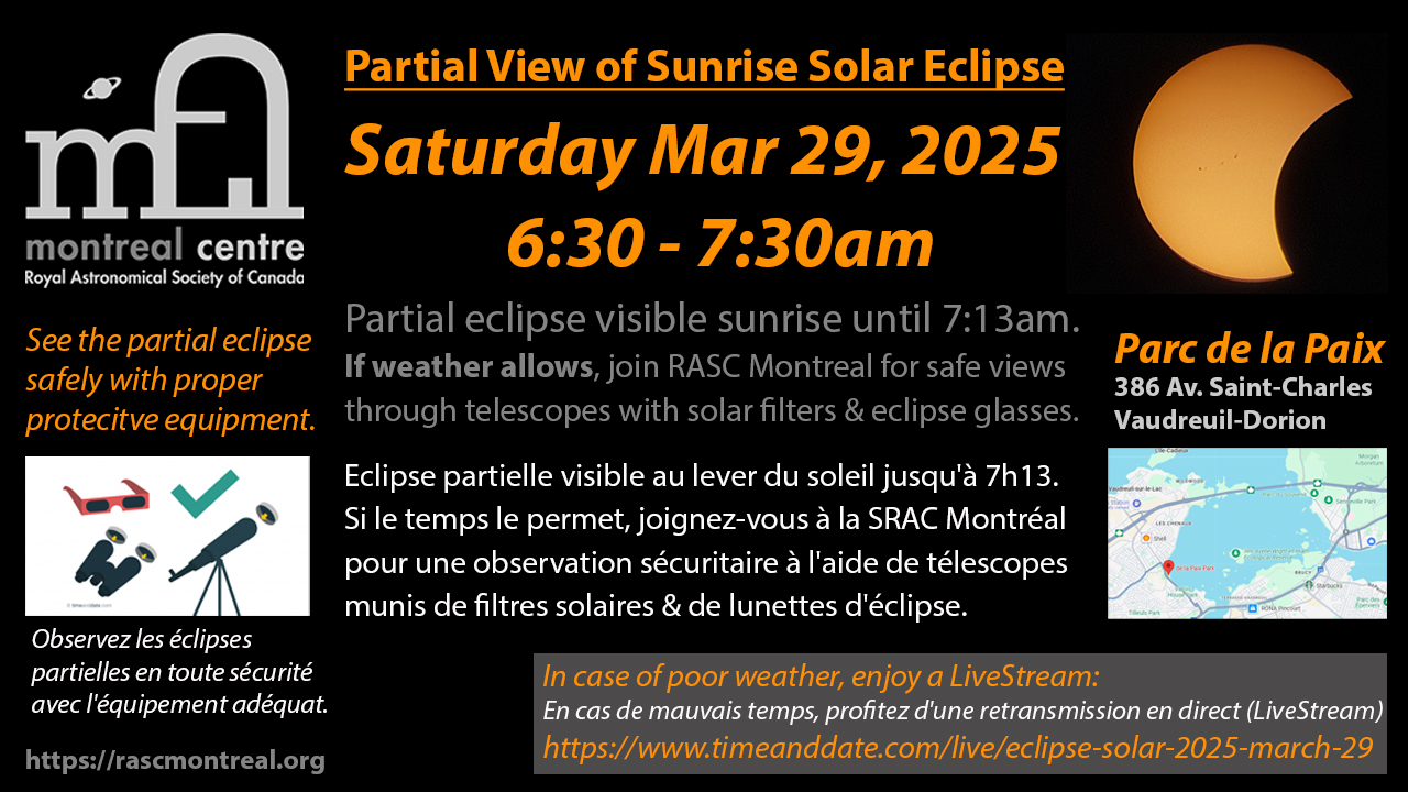 **CANCELLED** EVENT: Partial View of Sunrise Solar Eclipse - March 29th ...